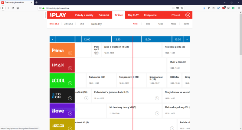 Jak a kde sledovat TV Prima online a zdarma? COOL, MAX, ZOOM i Love